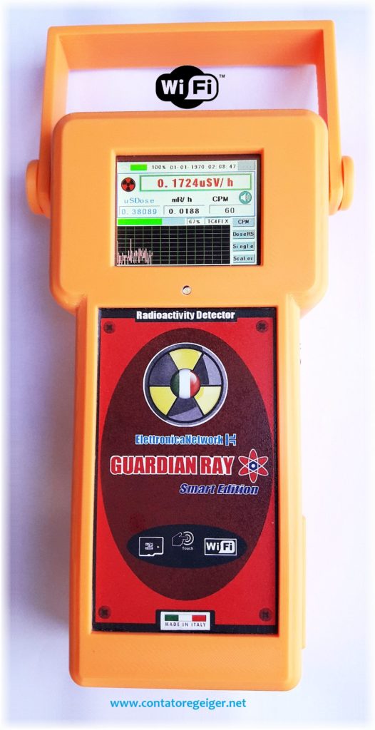Guardian Ray Smart 2.4p Geiger Counter with Pancake Probe.